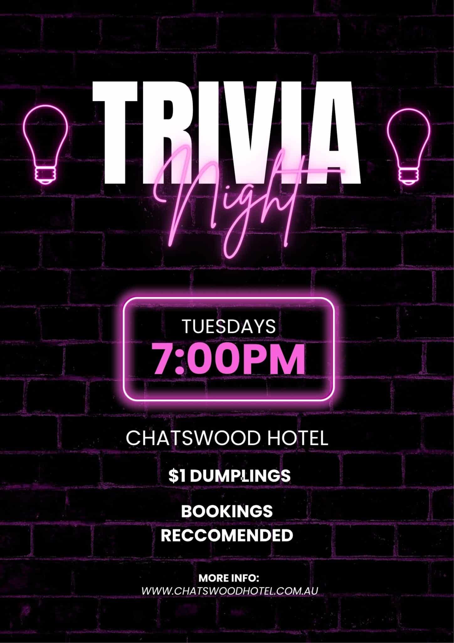 Trivia Night - Chatswood Hotel